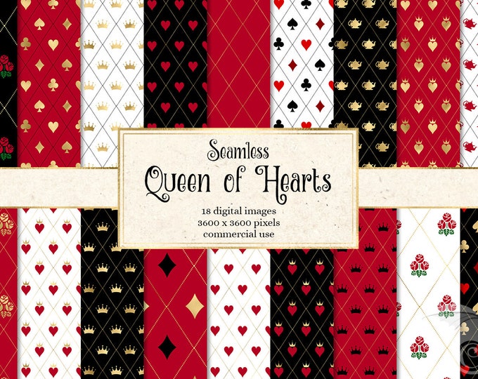 Gambling Seamless Digital Paper Pack, Casino Digital Paper, Poker ...