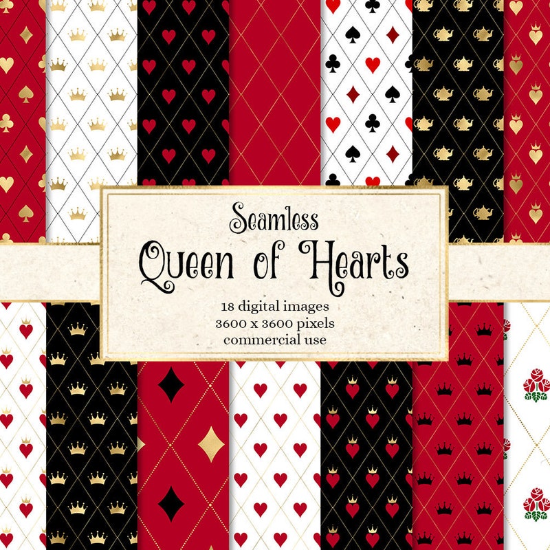 Queen of Diamonds Card - Etsy