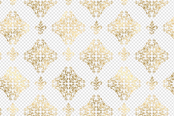 Damask Seamless Gold Pattern