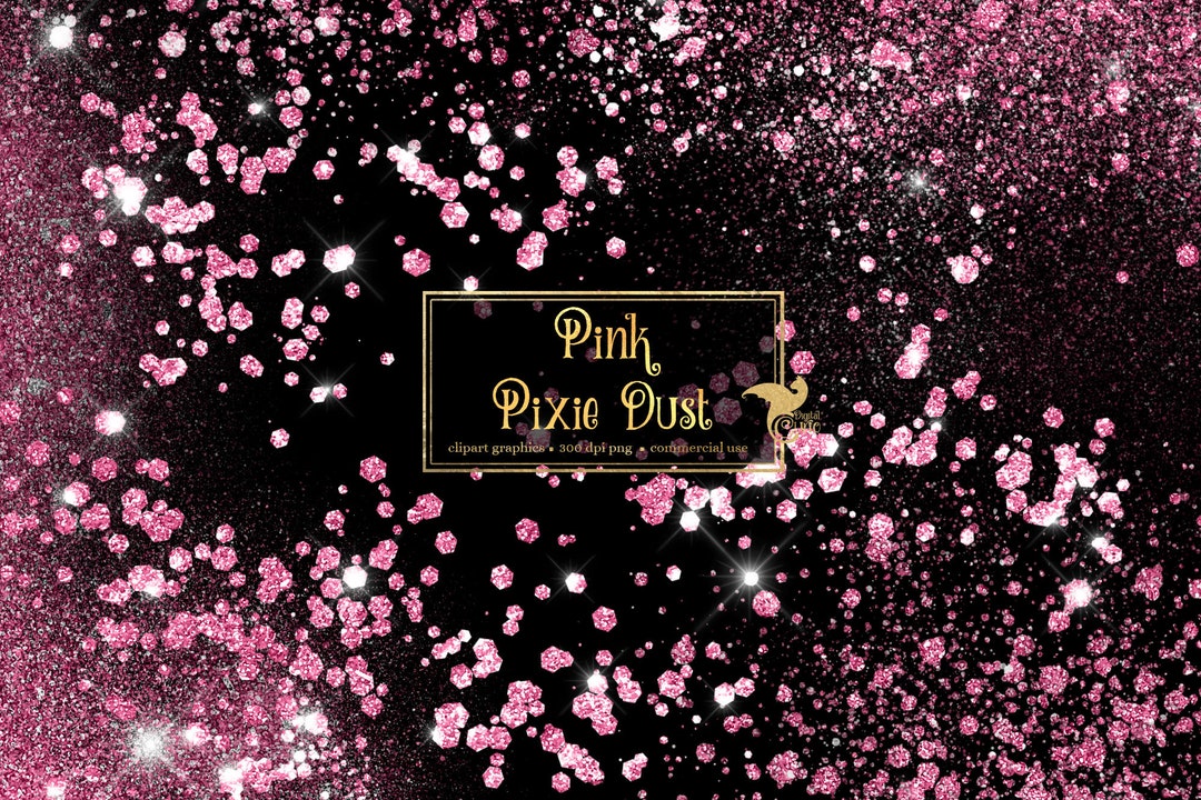 Pink Pixie Dust Overlays - Ultra Fine Glitter Clip Art in Png Format ...
