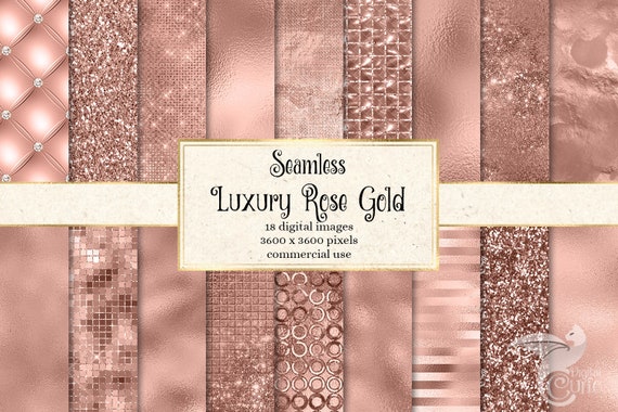 Blush foil digital paper Digital paper pack Luxury foil Scrapbook paper ...