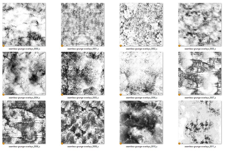 Seamless Grunge Texture Overlays, Distressed Photoshop Patterns ...