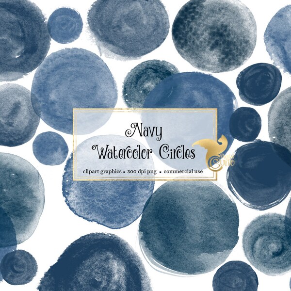 Navy Watercolor - Etsy