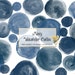 Navy Watercolor Circles Clipart, Watercolour Blobs in Navy Blue Paint ...