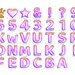 Purple Princess Foil Balloon Alphabet Clip Art - Gold Glitter Crown ...