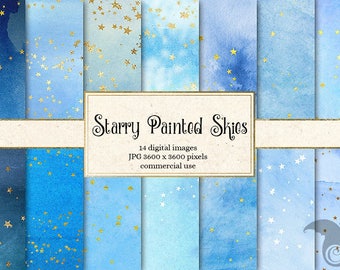 Sky Digital Paper | Etsy