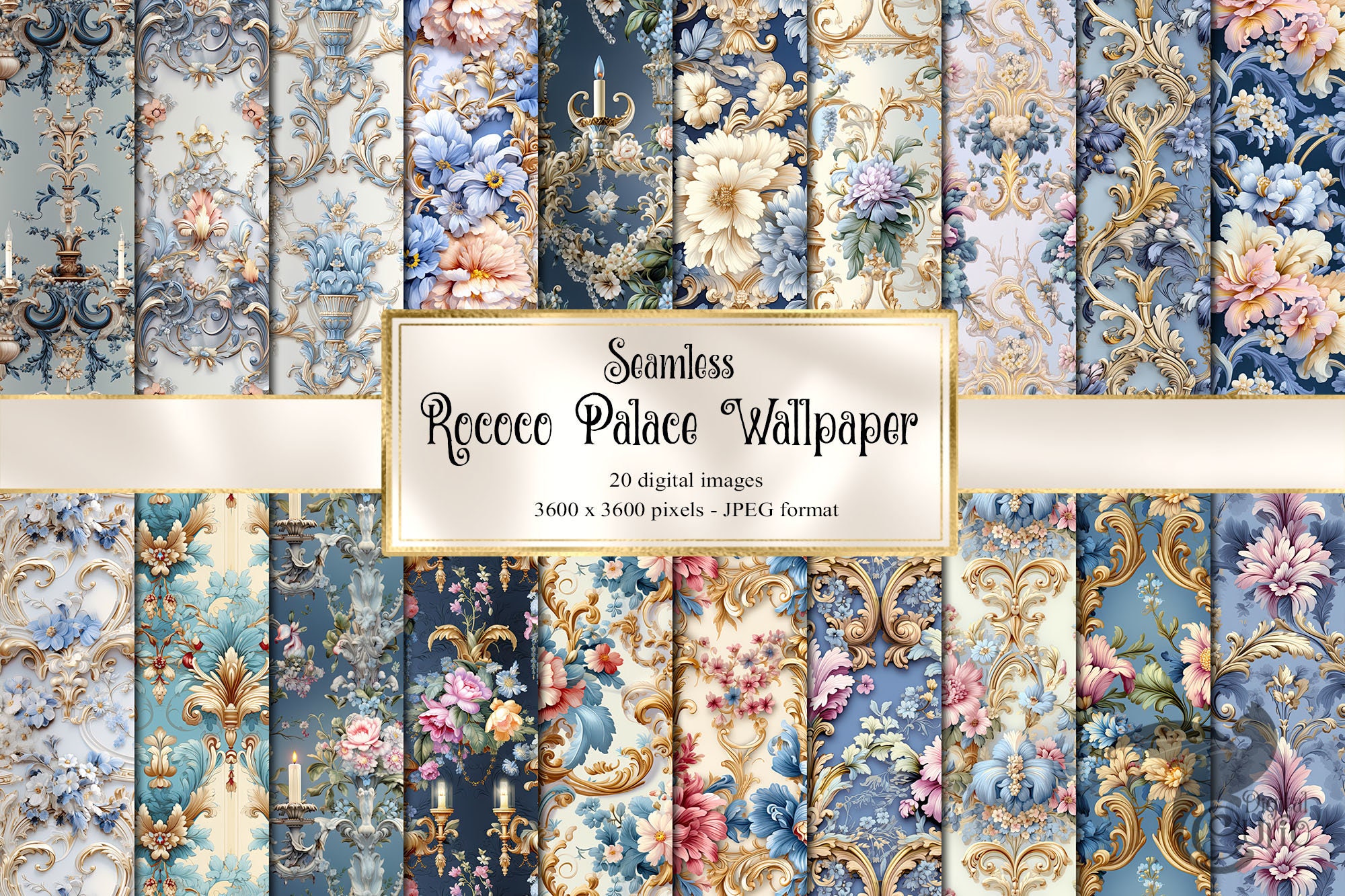Rococo Wallpaper Seamless