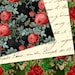 Vintage Red Roses Digital Paper, Seamless Scrapbook Patterns (digital ...