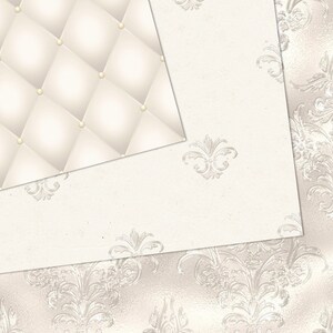Ivory Pearl Digital Paper, Seamless Pearl Backgrounds With Silk and ...