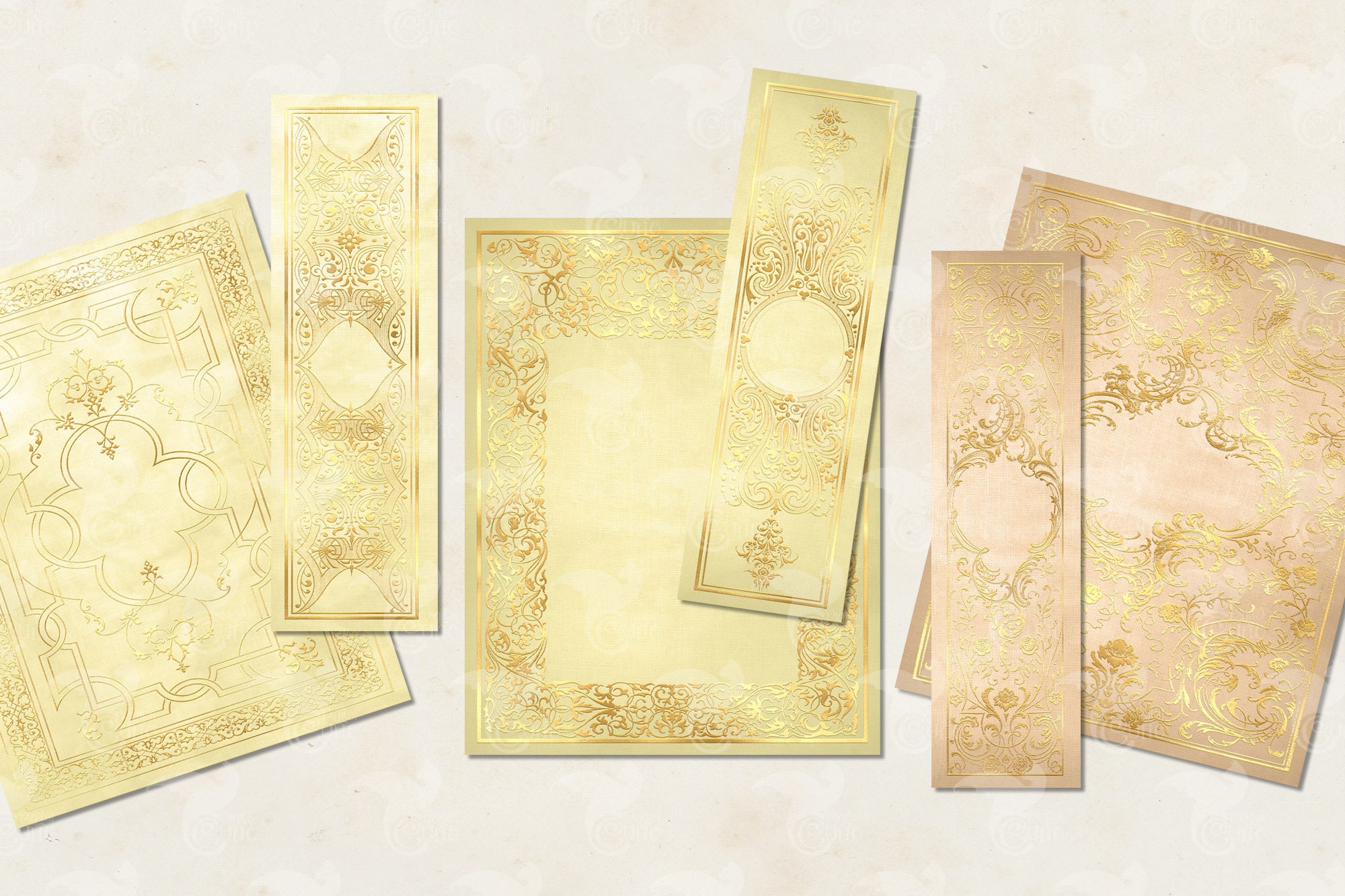 Pastel Book Covers Printable Decorative Gilded Book Covers - Etsy