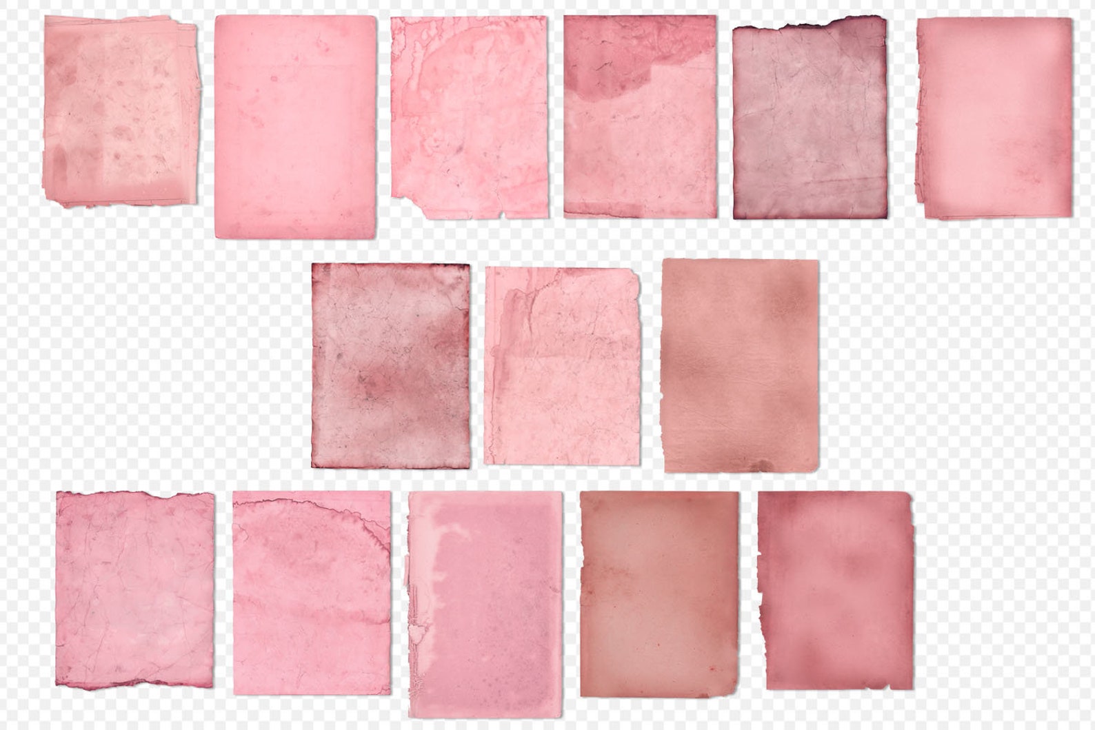 Old Pink Paper Textures vintage antique distressed aged paper | Etsy