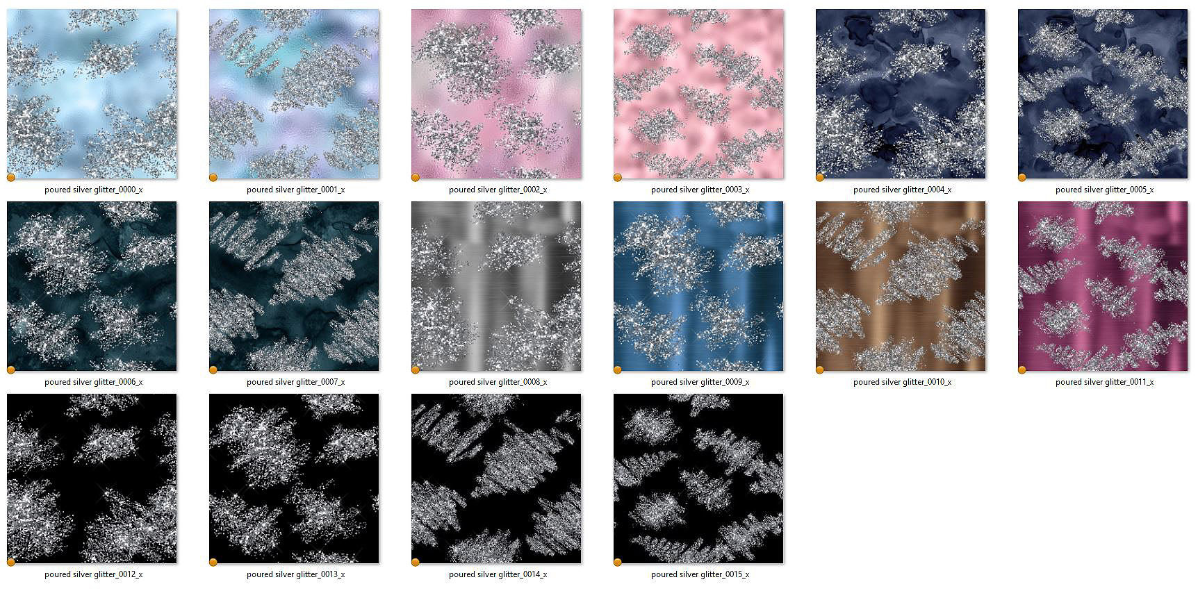 Silver Glitter Digital Paper, Seamless Sparkle Patterns (digital ...