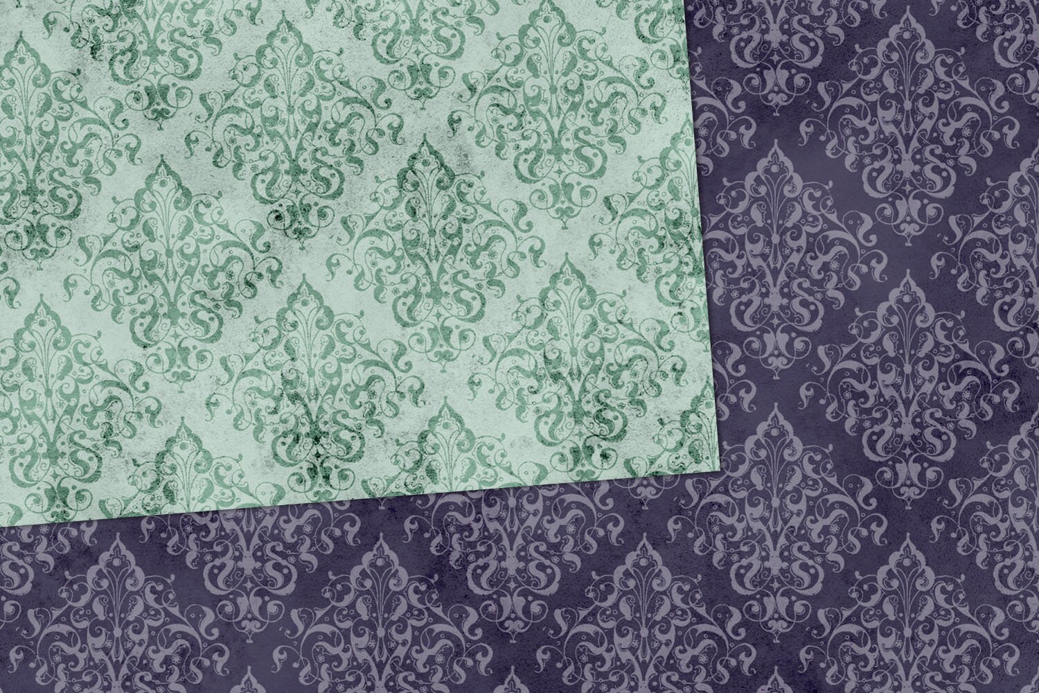 Vintage Damask Digital Paper Seamless Damask Patterns and - Etsy