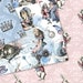 Blue and Blush Alice Digital Paper, Vintage Alice's Adventures in ...