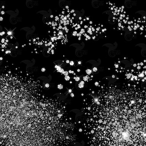 Silver Pixie Dust Overlays - Ultra Fine Glitter Clip Art in Png Format ...