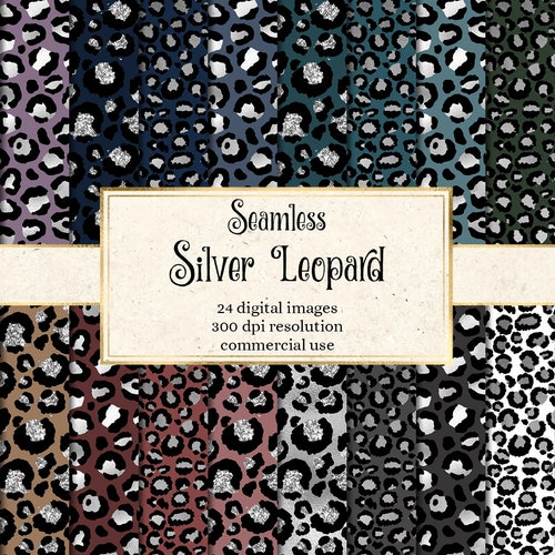 Golden Leopard Digital Paper Seamless Cheetah Skin Pattern - Etsy