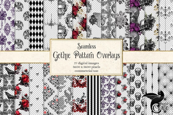 Goth Patterns Gothic Patterns | Design Bundles