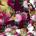Magenta and Gold Big Cats Digital Paper, Seamless Leopard Spots and ...