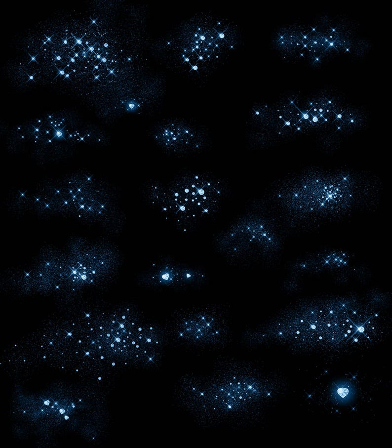 Blue Diamond Dust Clipart, Sparkle Glitter Overlays (digital PNG) - Etsy