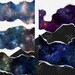 Galaxy Edges Clipart - Seamless Glitter Agate Borders in Png Format for ...
