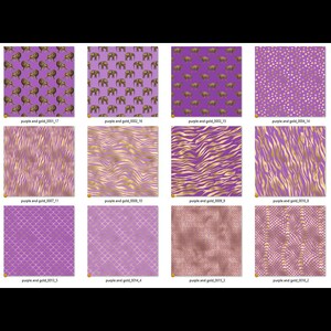 Purple and Gold Animal Skins Digital Paper, Seamless African Animal ...