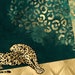 Teal and Gold Leopard Digital Paper, Seamless Leopard Spot Patterns ...