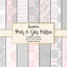 Pink and Gray Dahlia Digital Paper Pink Dahlias Seamless | Etsy