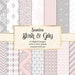 Blush and Gray Digital Paper Set, Seamless Patterns (digital Download ...
