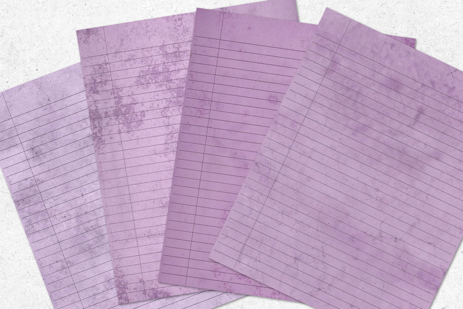 Distressed Purple Writing Paper Notebook Digital Paper Grunge - Etsy