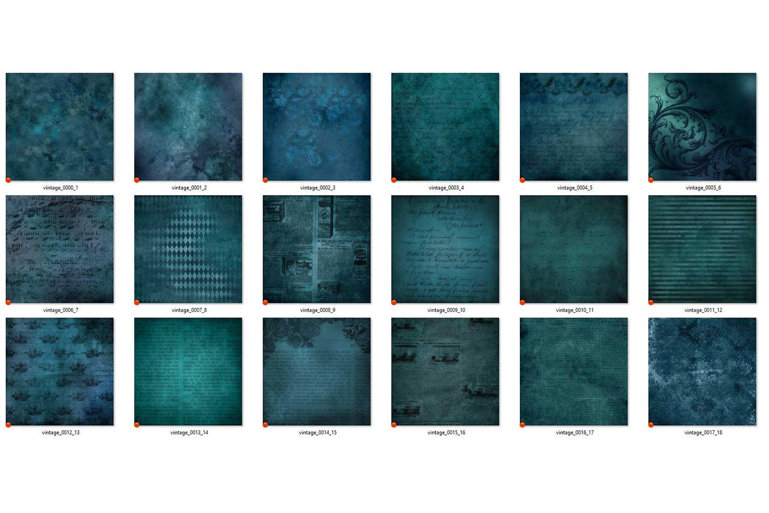 Vintage Teal Digital Paper Antique Scrapbook Paper Turquoise - Etsy