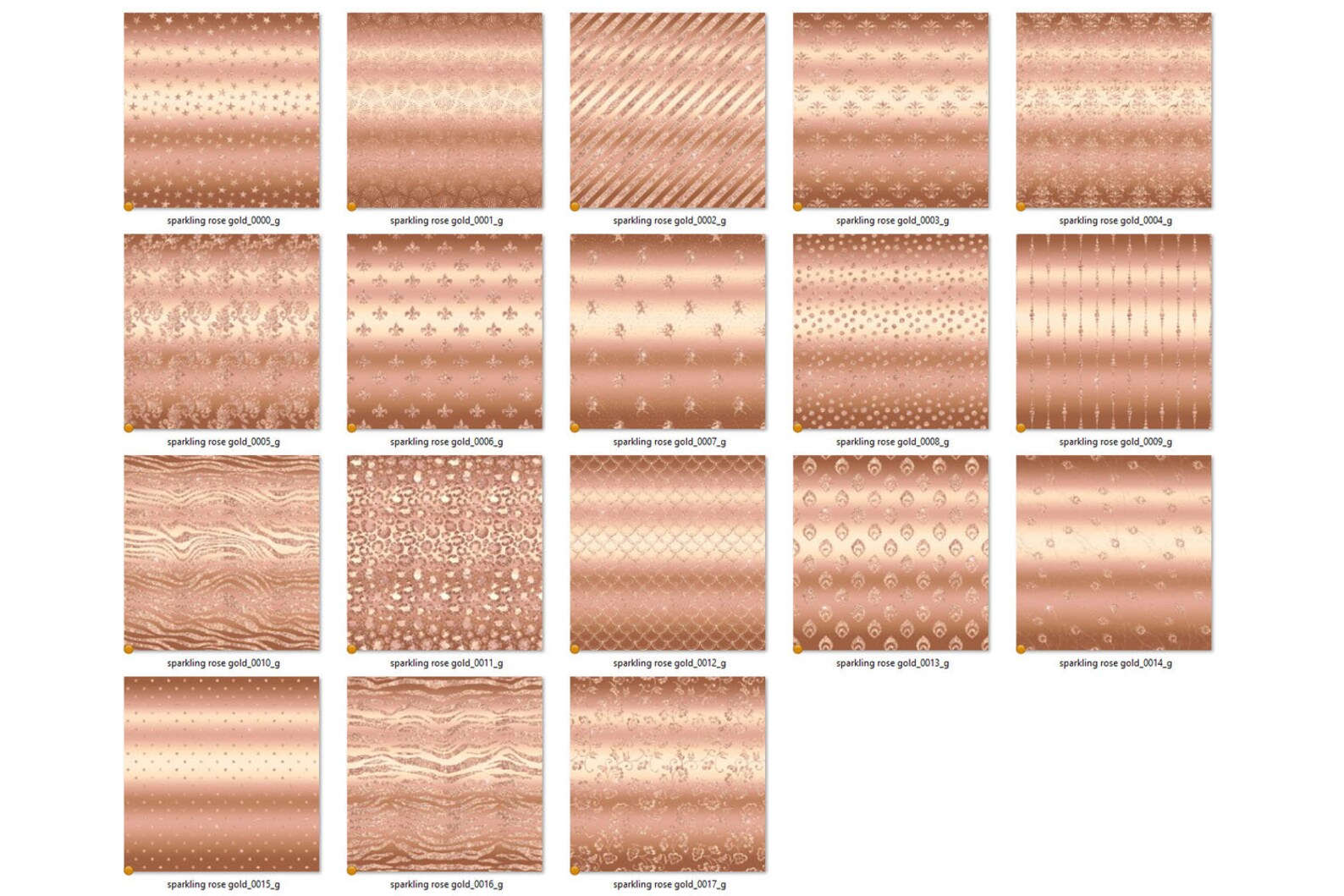Sparkling Rose Gold Digital Paper Seamless Glitter Patterns - Etsy