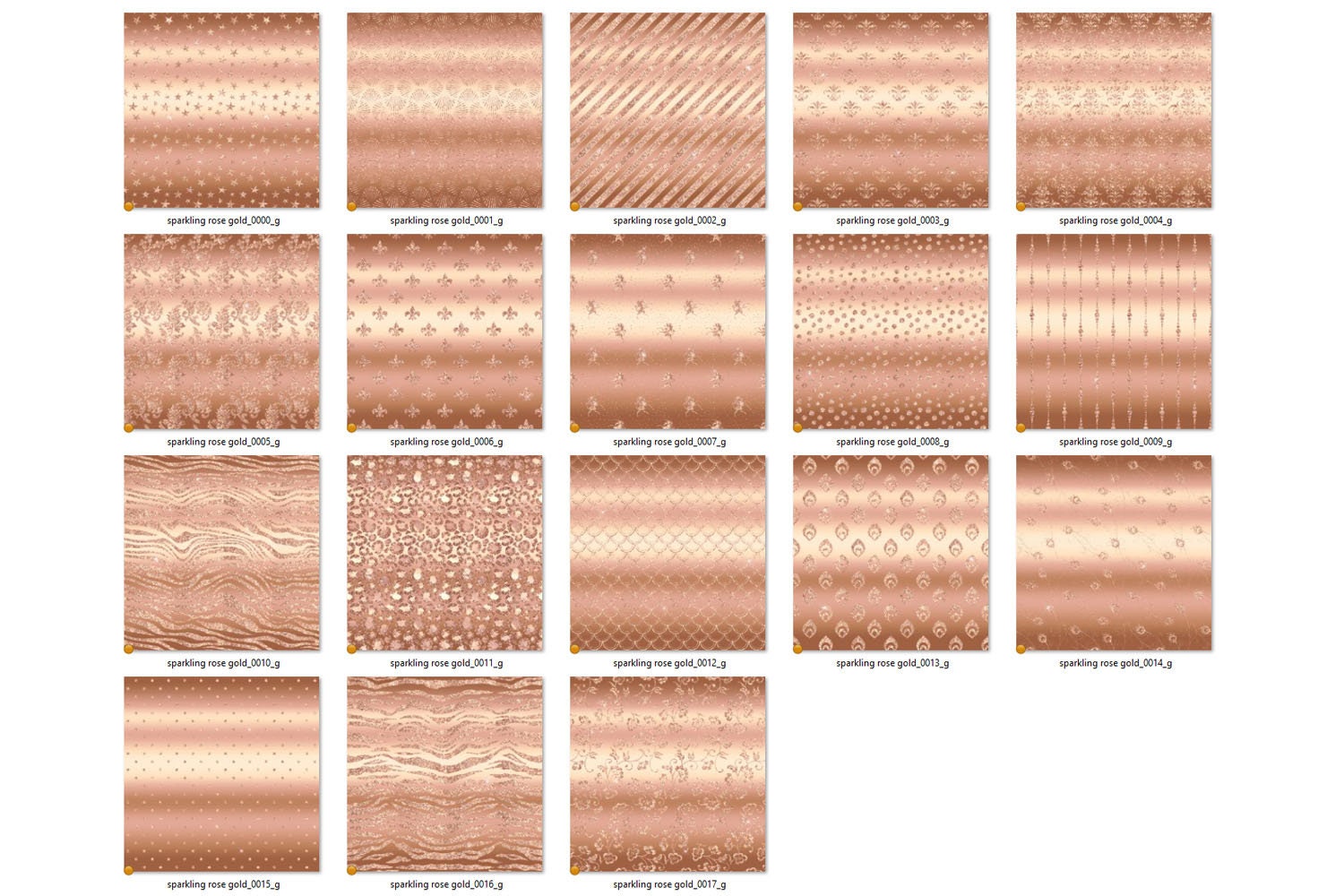 Sparkling Rose Gold Digital Paper Seamless Glitter Patterns | Etsy