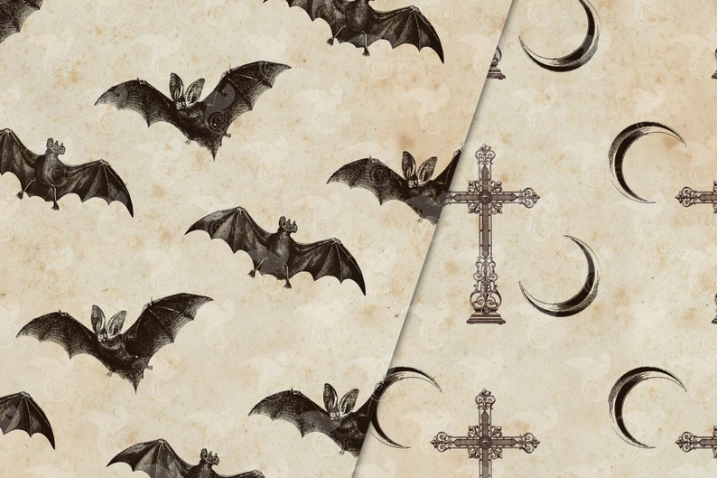 Victorian Vampire Digital Paper Halloween Digital Paper - Etsy