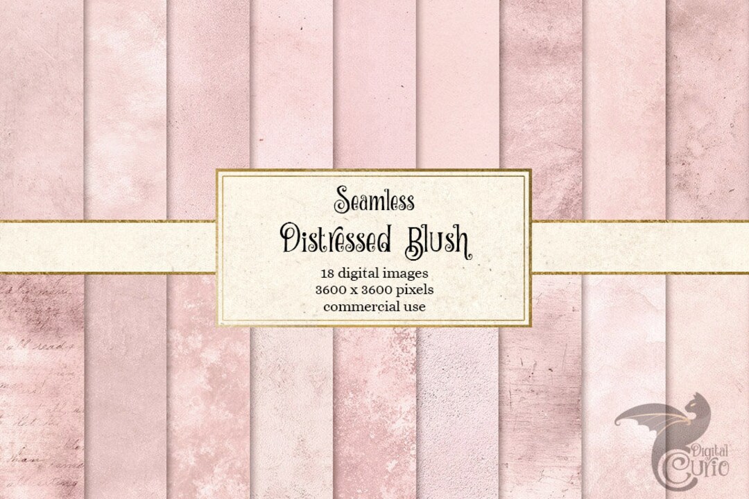 Distressed Blush Textures, Seamless Pink Textured Digital Paper ...