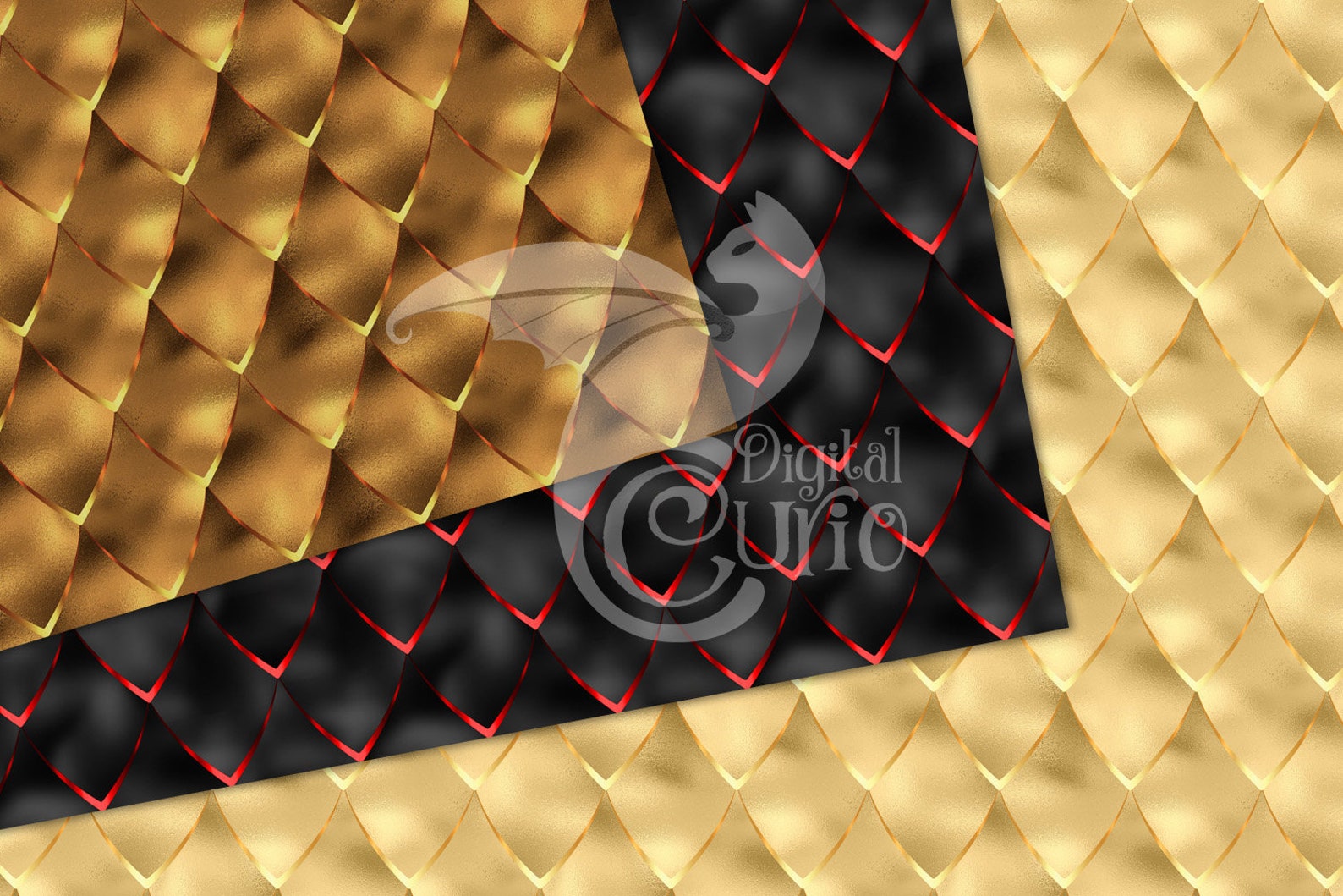 Pearlescent Dragon Scale Digital Paper Seamless Scale - Etsy