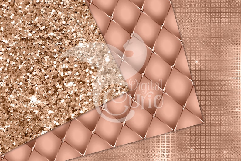 Luxury Rose Gold Digital Paper Seamless Rose Gold Scrapbook - Etsy