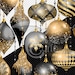 Black and Gold Christmas Ornaments Clipart, Digital Glitter Christmas ...