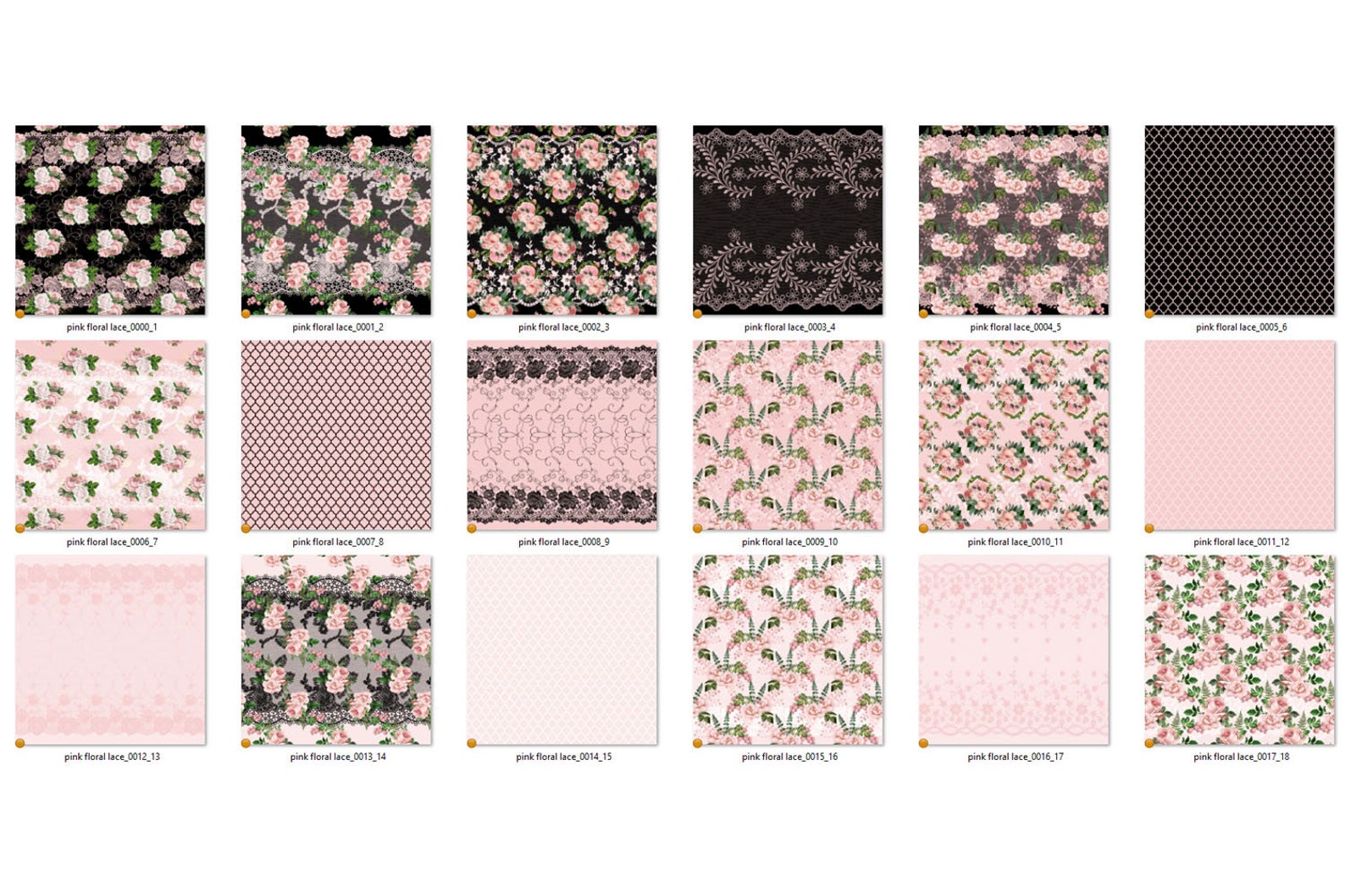 Pink Floral Lace Digital Paper, Seamless Flower Patterns (digital ...