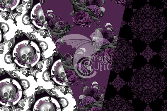 Purple Gothic Wallpaper