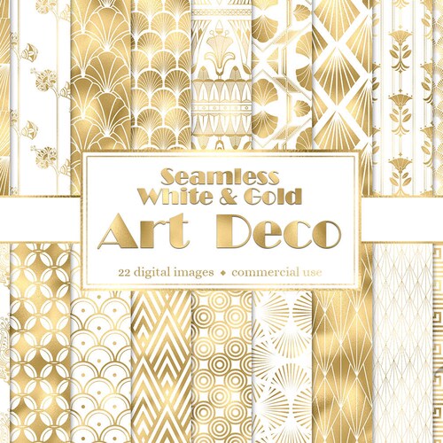 Blush Pink Art Deco Digital Paper Seamless Deco Patterns - Etsy