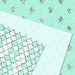 Aqua and Silver Glitter Digital Paper, Seamless Pastel Mint Green Baby ...