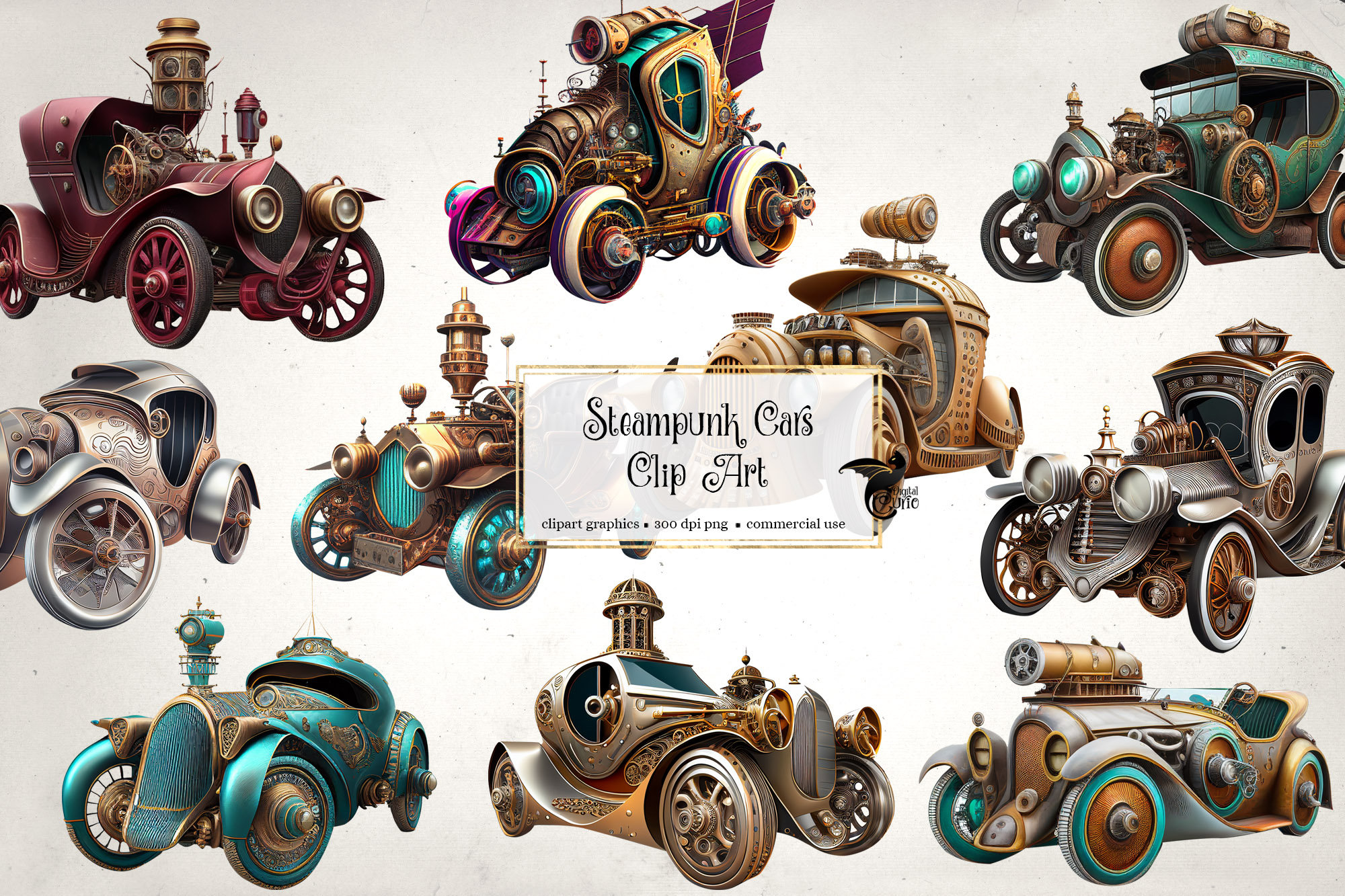 Steampunk Vehicles Models