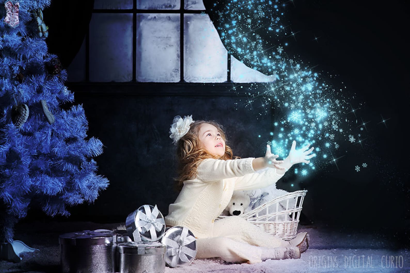 Snow Magic Photo Overlays frozen magic snowflake clipart | Etsy