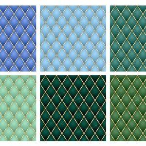 Gold Pearl Tufted Digital Paper - Luxury Quilted Backgrounds ...