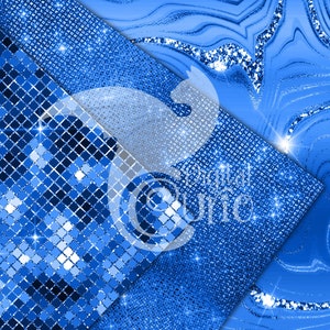 Luxury Royal Blue Digital Paper, Seamless Blue Scrapbook Paper, Bright ...