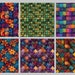 Batik Quilt Digital Paper, Seamless Texture Patterns (digital Download ...
