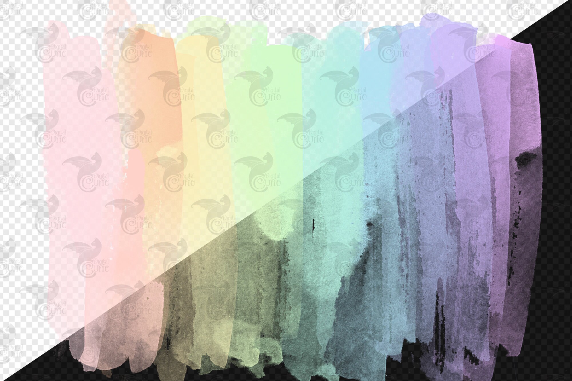 paint elements in digital PNG format instant download for commercial ...