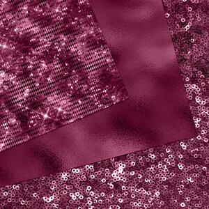 Opulent Burgundy Digital Paper, Seamless Wine Red Textures With Glitter ...