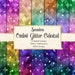 Ombre Glitter Celestial Digital Paper, Seamless Glitter Texture ...