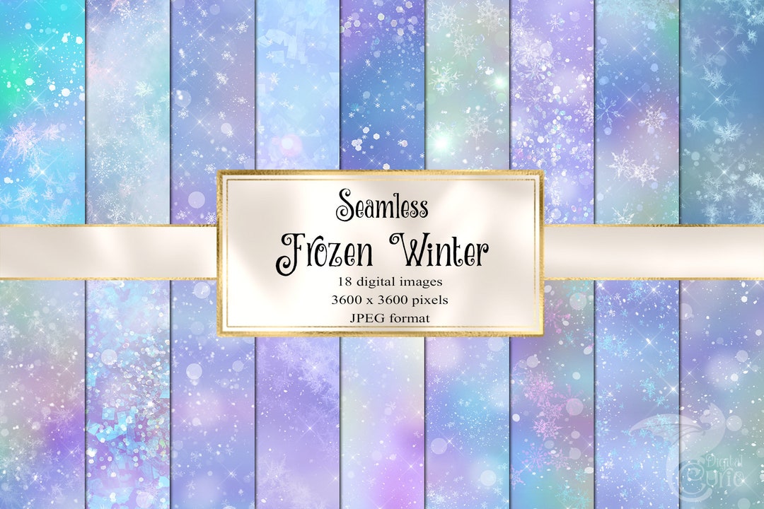 Snowflake Digital Paper – Seamless Winter Bokeh Backgrounds (digital ...